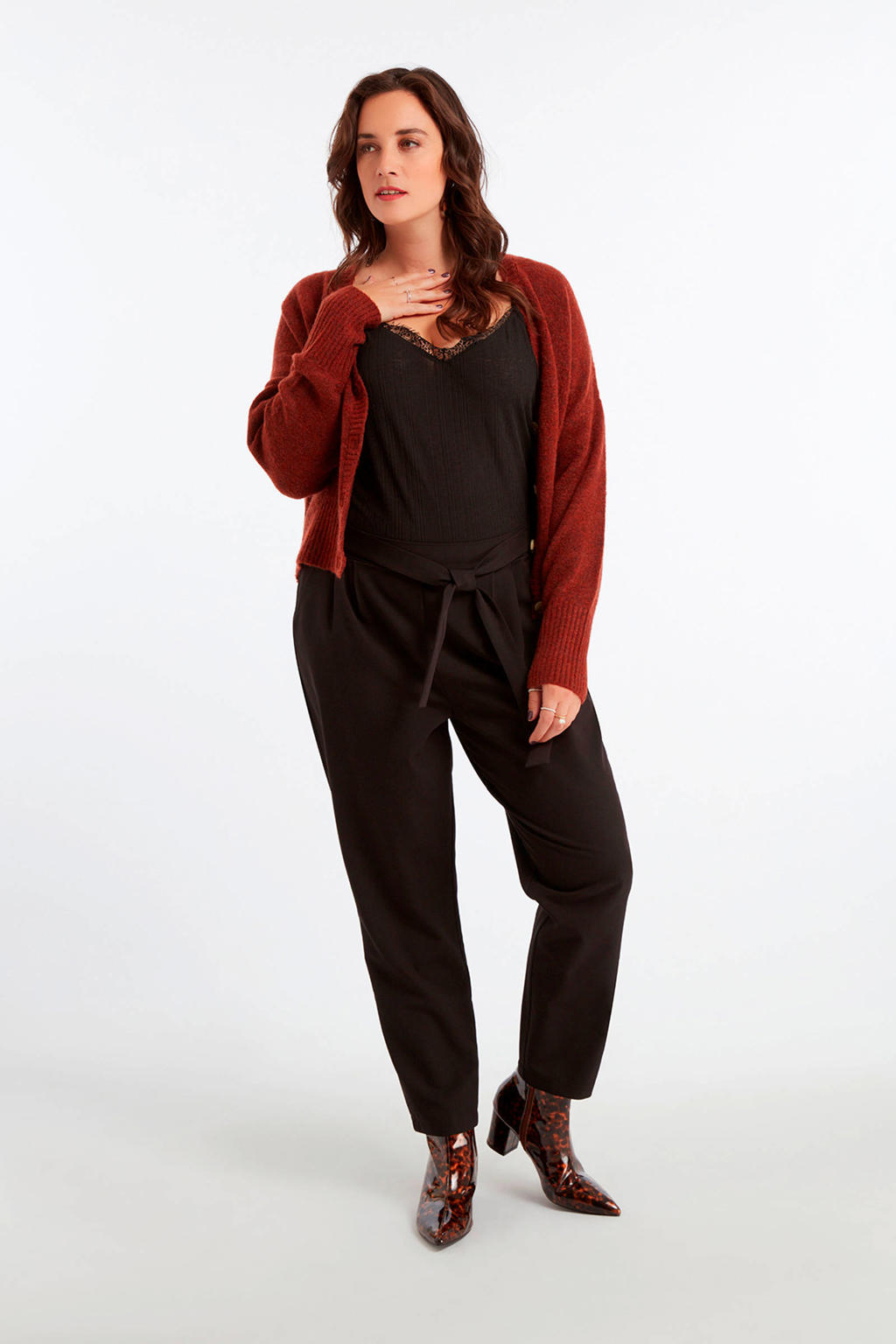 MS Mode vest roodbruin | wehkamp