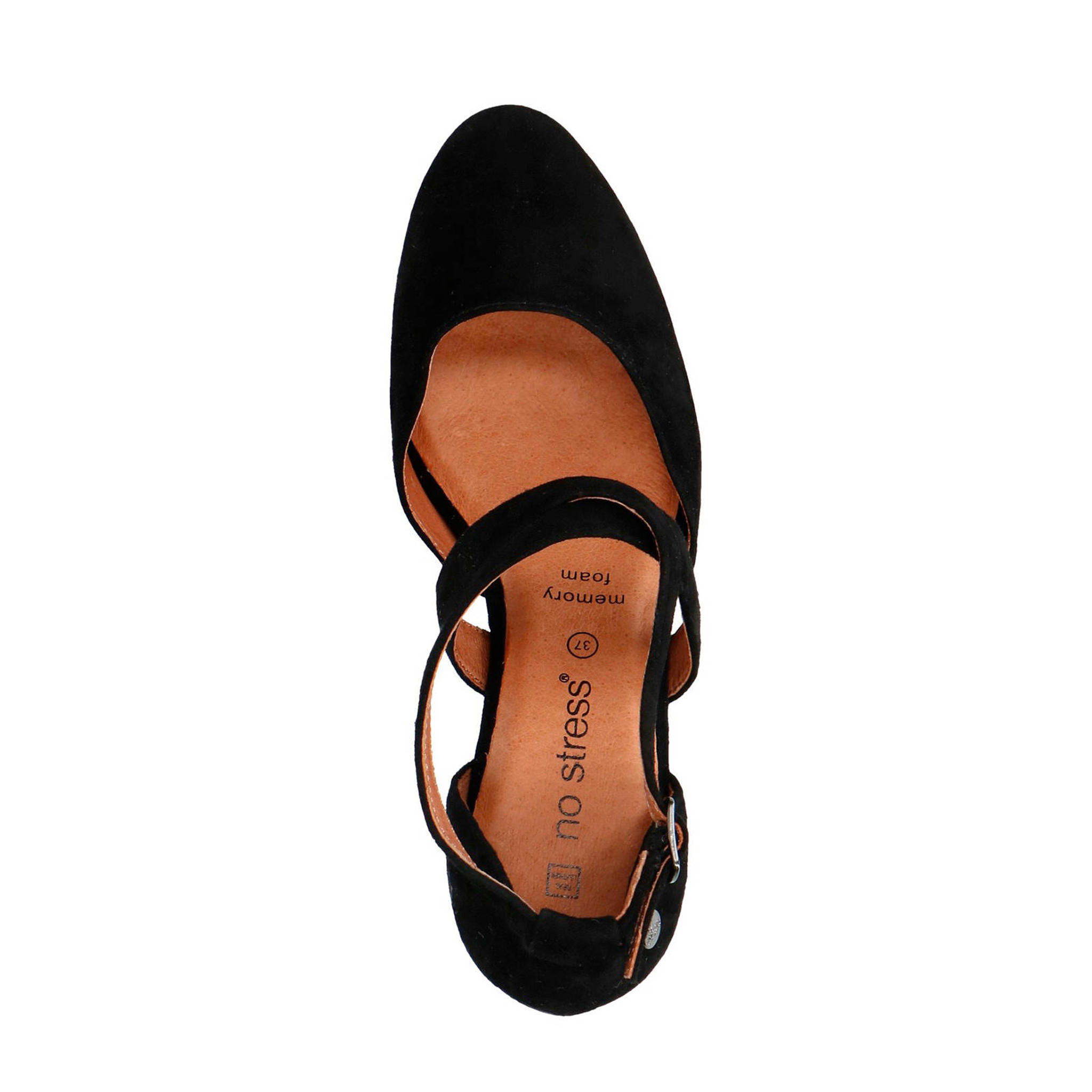No Stress suède pumps zwart | wehkamp