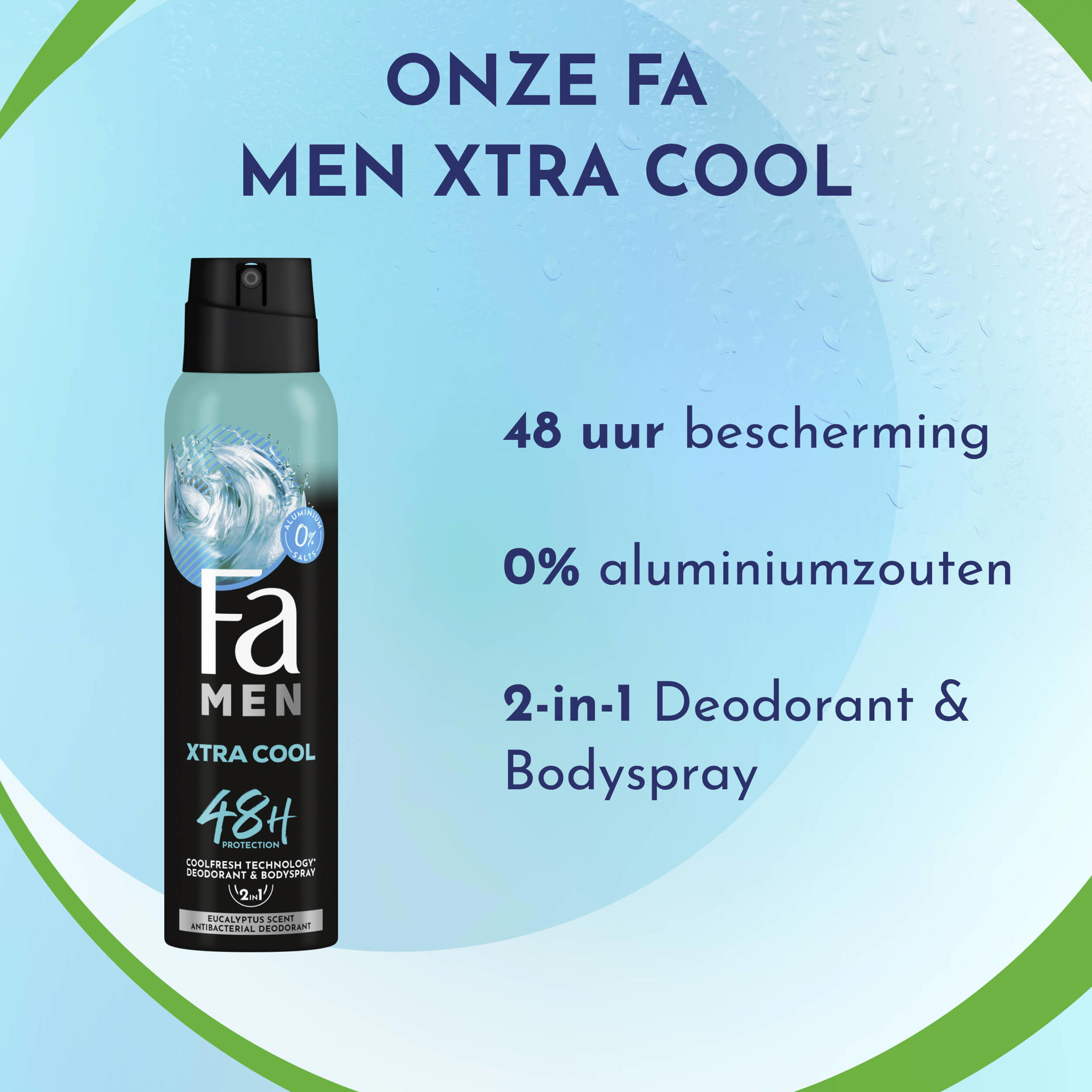 Fa Men Extreme Cool deodorant spray - 6 x 150 ml - voordeelverpakking ...