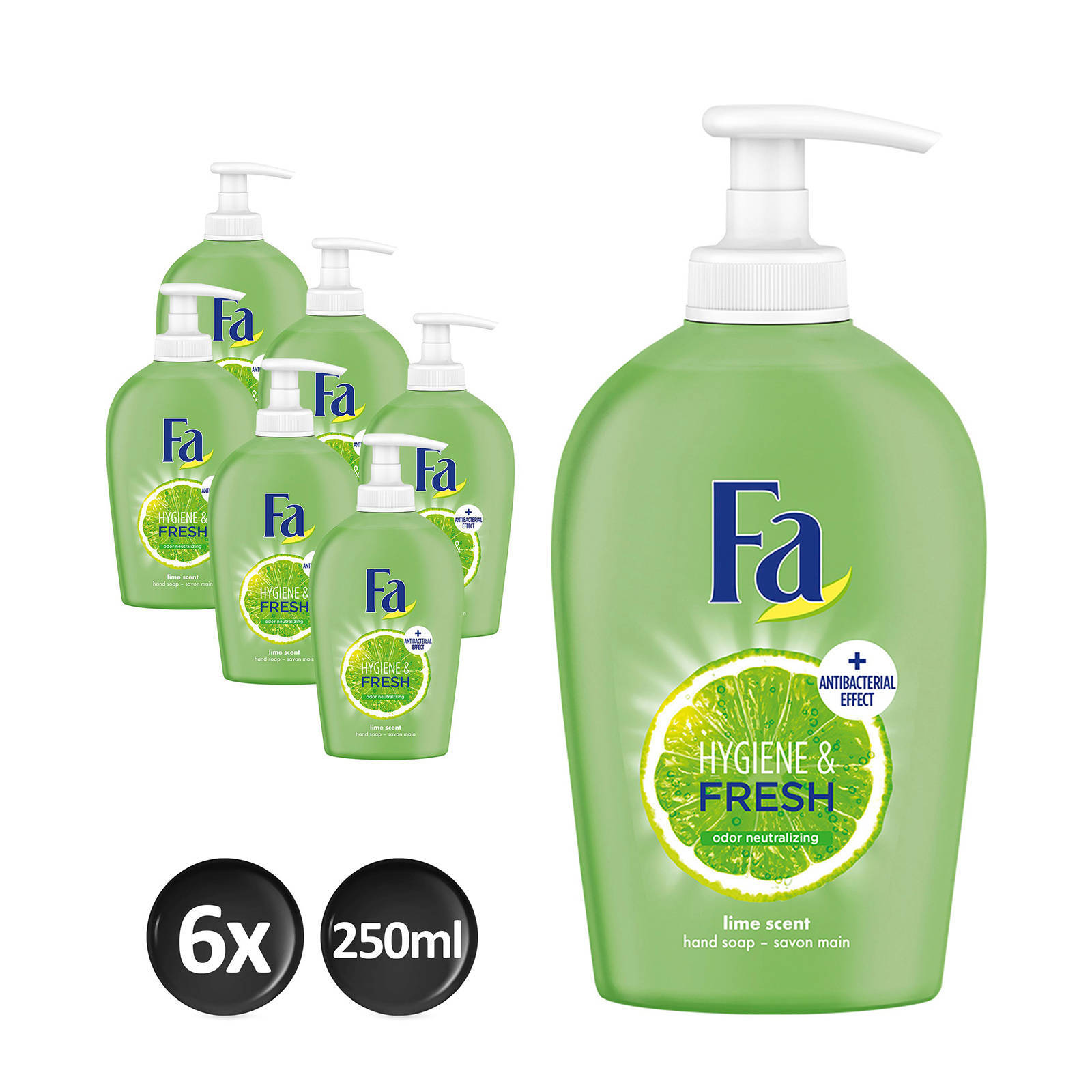Fa Liquid Soap Hygiene&Fresh - 6x 250ml multiverpakking | wehkamp