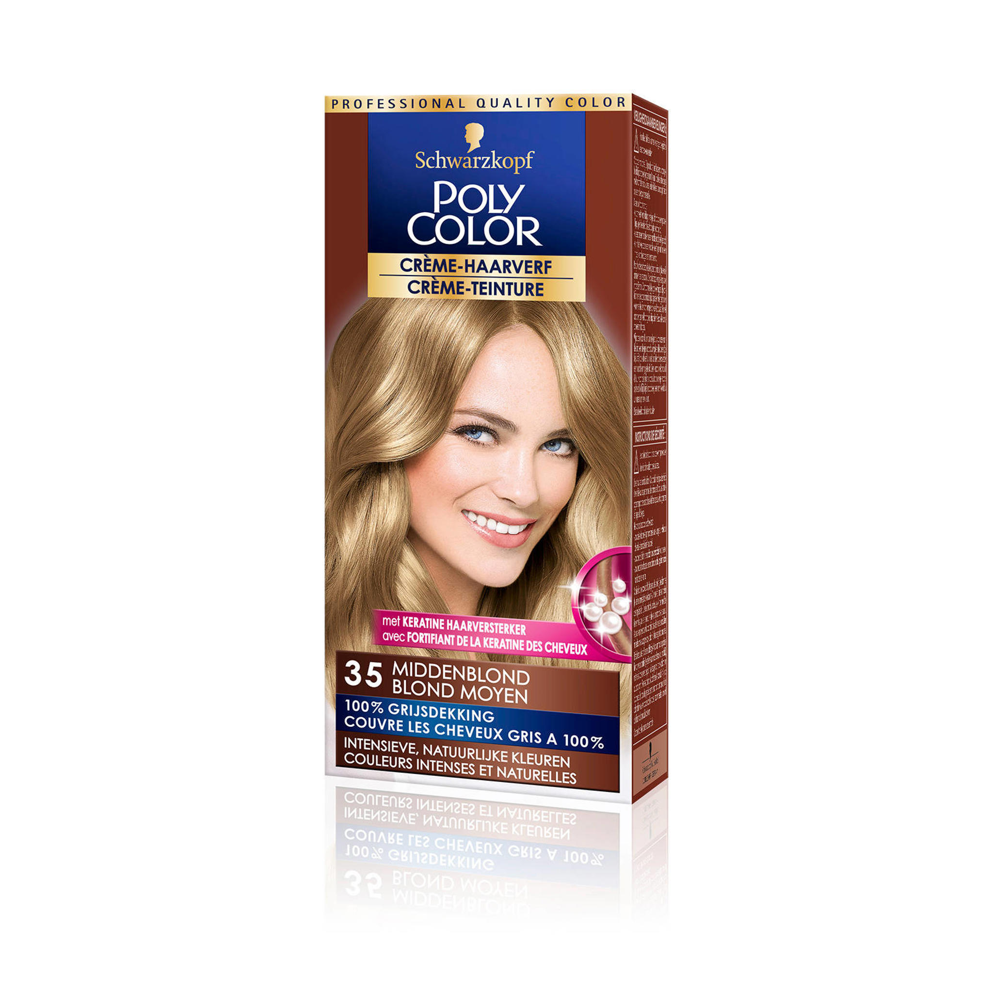 Schwarzkopf Poly Palette Poly Color Creme haarkleuring - 35 Middenblond ...