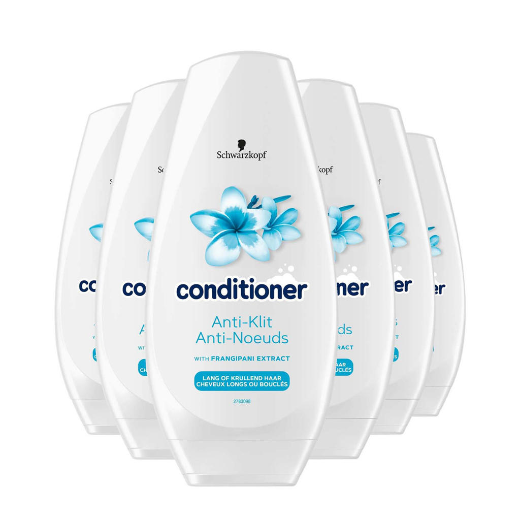 Schwarzkopf Anti-Klit conditioner - 6 x 250 ml - voordeelverpakking ...