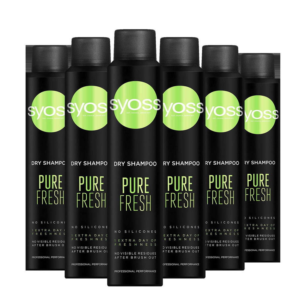 Syoss Pure Fresh droogshampoo - 6x 200ml multiverpakking | wehkamp