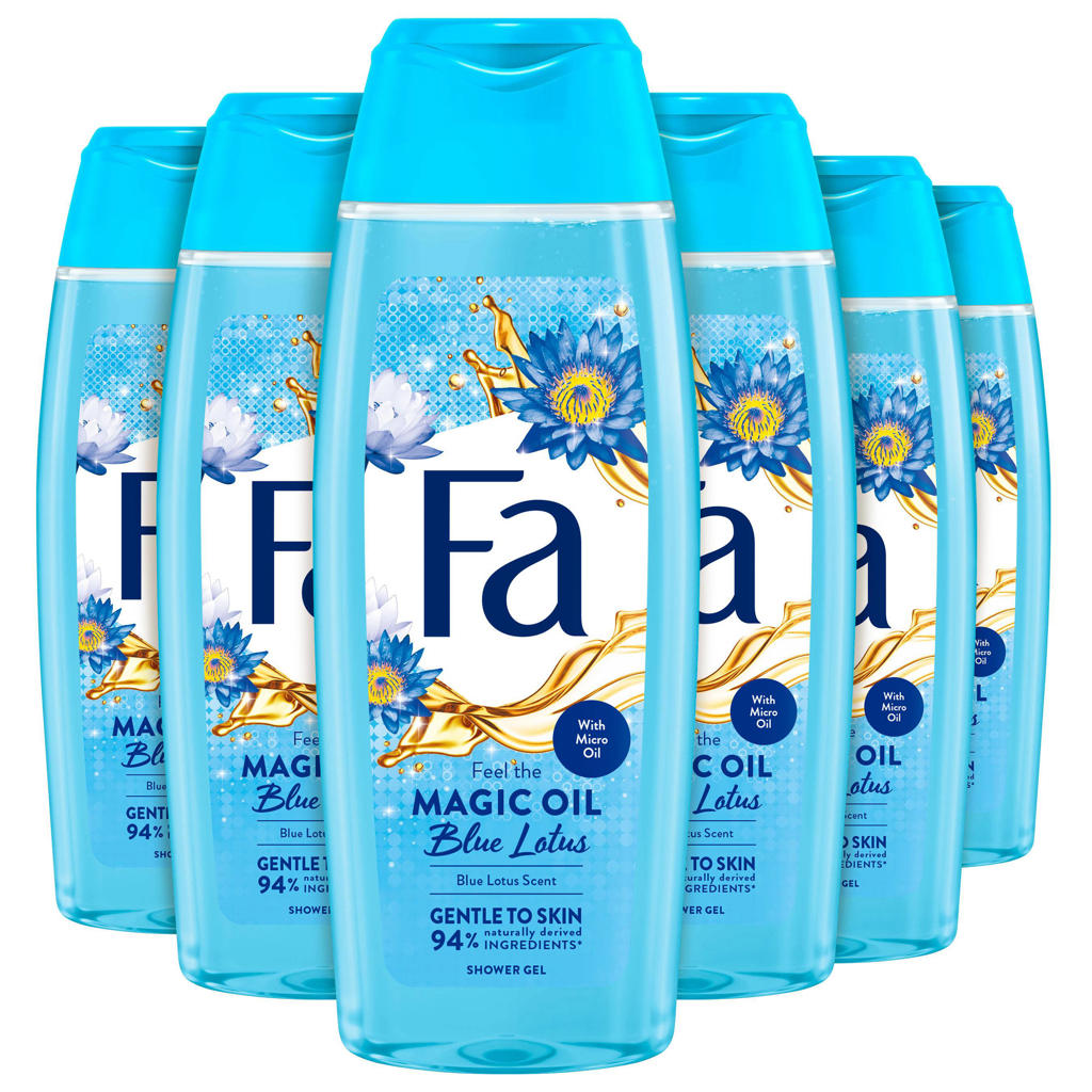 Fa Magic Oil Blue Lotus douchegel - 6 x 250 ml - voordeelverpakking ...