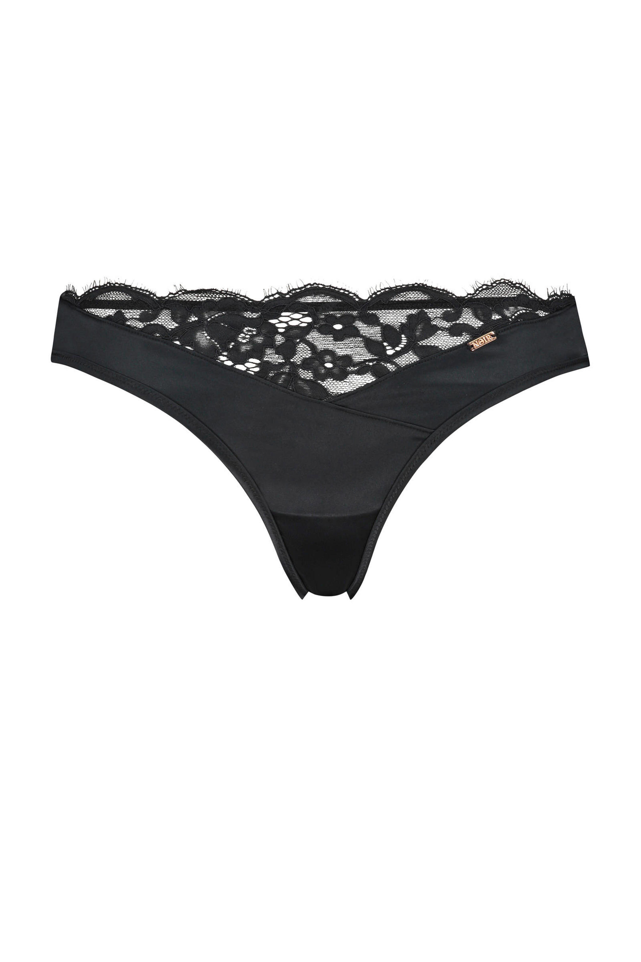 Hunkemöller string Poppy zwart | wehkamp