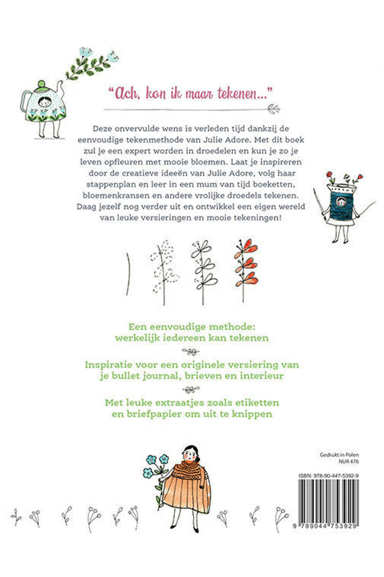 Julie Adore Creatief tekenen met bloemen | wehkamp