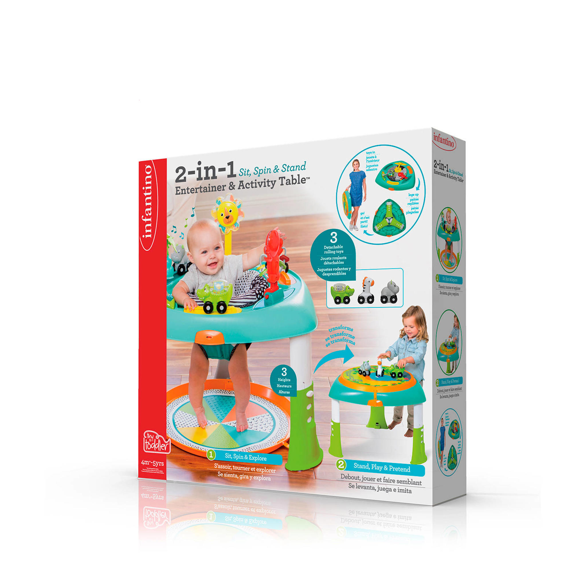 Infantino Main - Sit, Spin & Stand entertainer360 seat & activity table ...