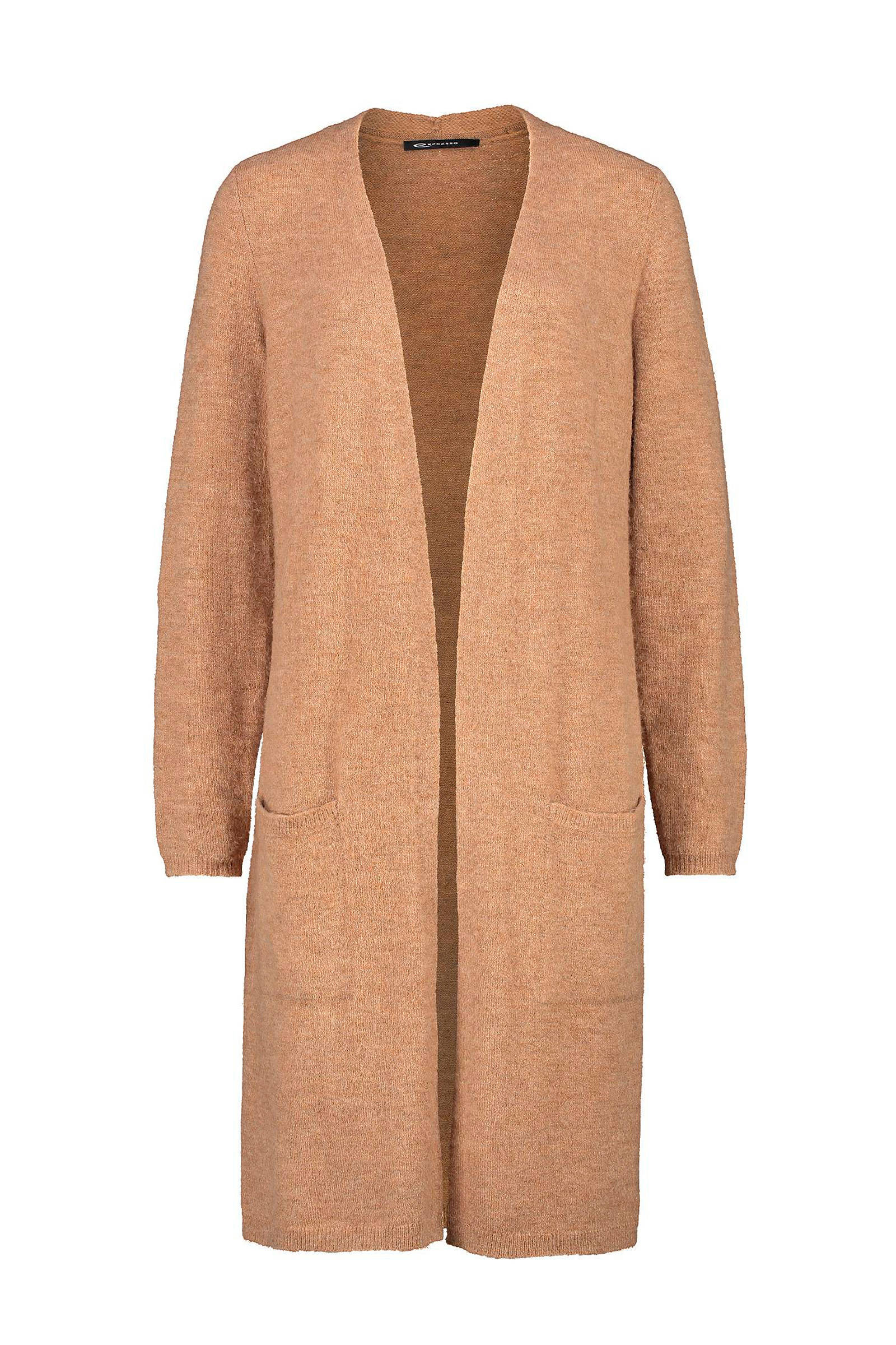 Expresso gemêleerd vest met wol camel | wehkamp