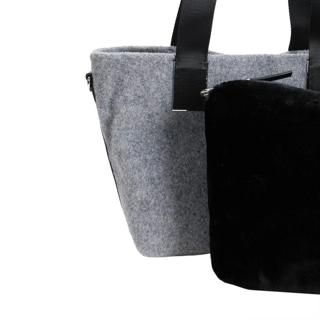 Parfois bag in bag shopper grijs | wehkamp