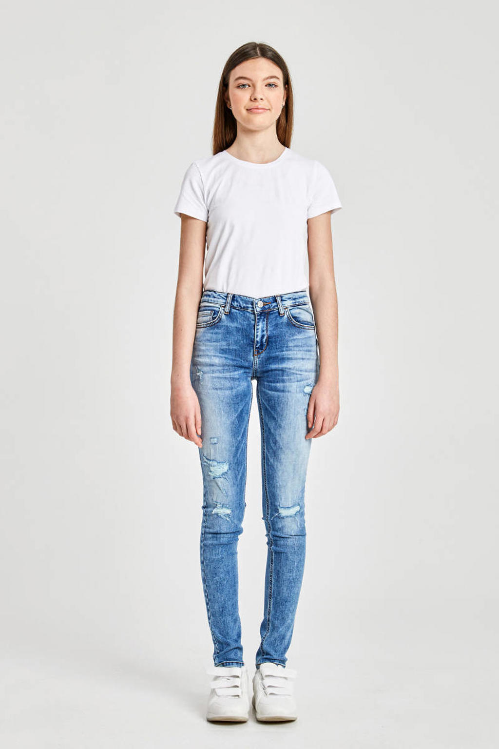 LTB skinny jeans Isabella met slijtage neira wash | wehkamp