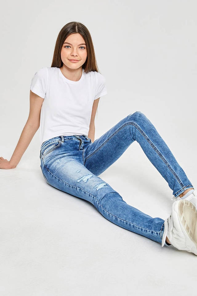 LTB skinny jeans Isabella met slijtage neira wash | wehkamp