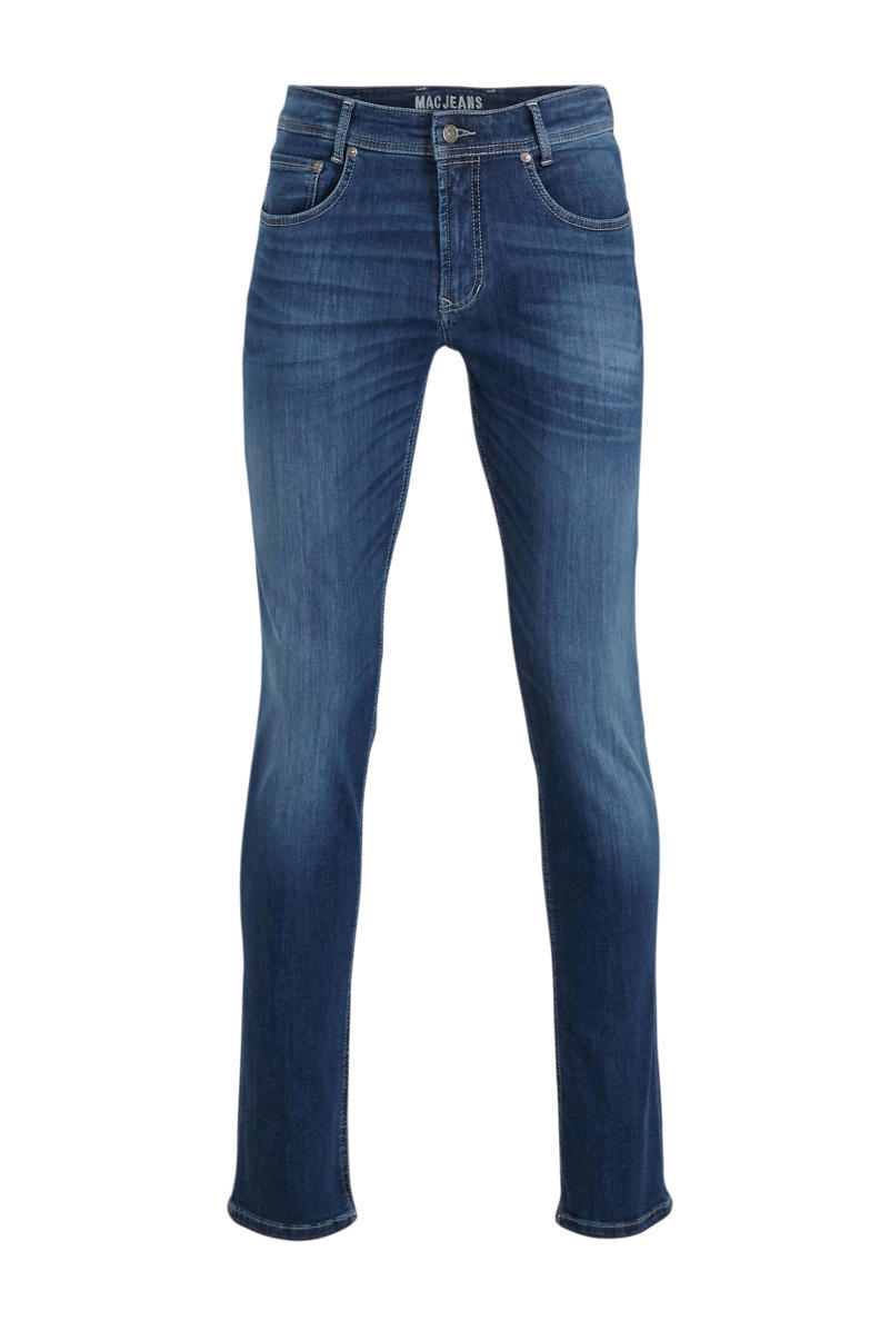 MAC slim fit jeans MACFLEXX deep blue vintage wash | wehkamp