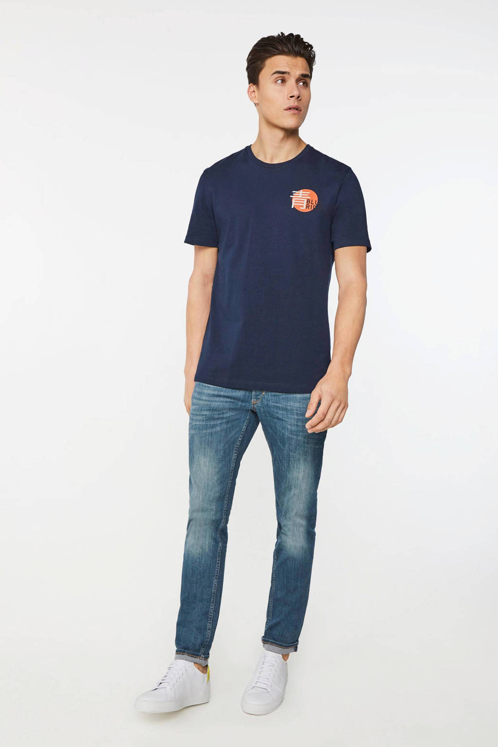 WE Fashion Blue Ridge slim fit jeans green cast denim | wehkamp