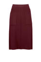 Expresso fijngebreide A-lijn rok bordeaux | wehkamp