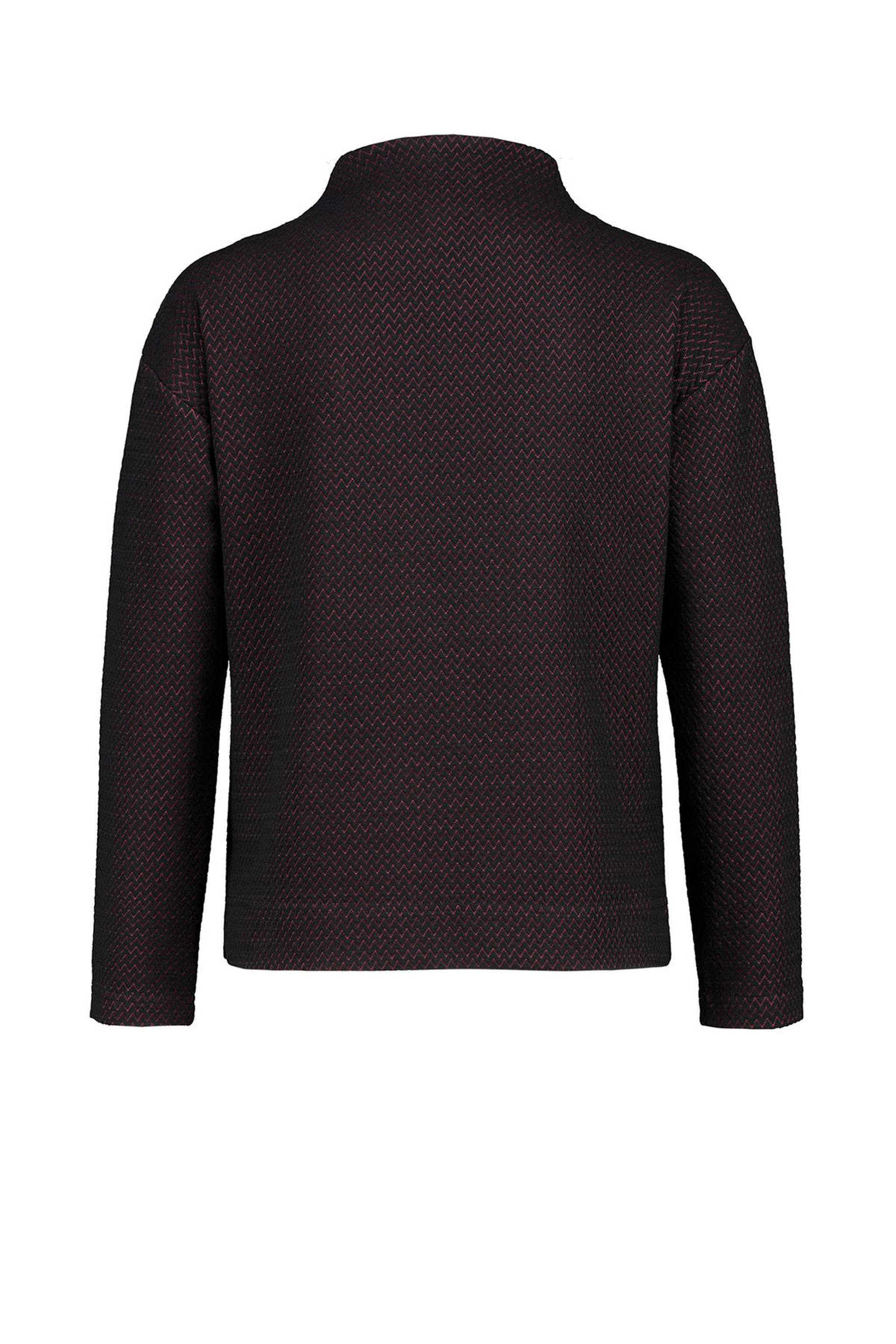 Expresso top met jacquard zwart | wehkamp