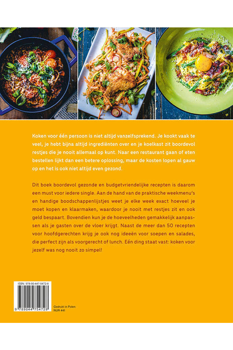 Adam Bjerck Lekker en gezond koken voor singles | wehkamp