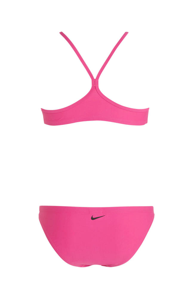 Nike crop bikini roze | wehkamp