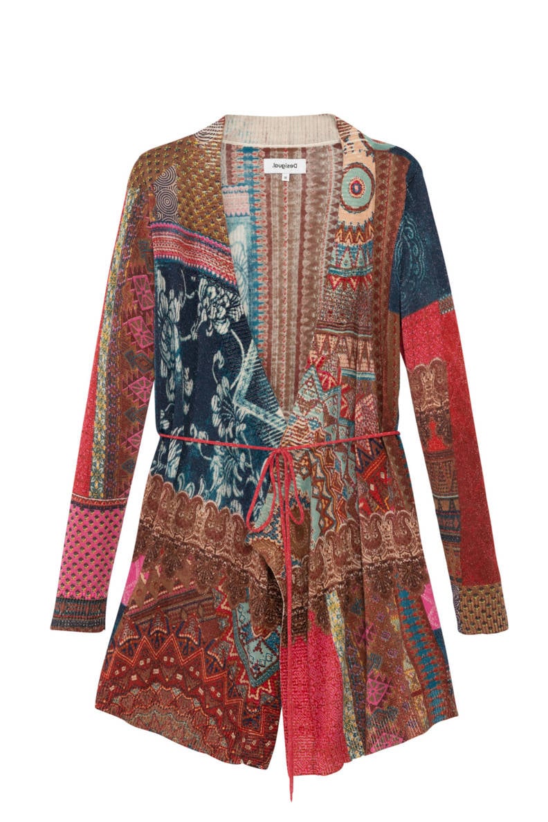 Desigual vest met all over print rood/multi | wehkamp