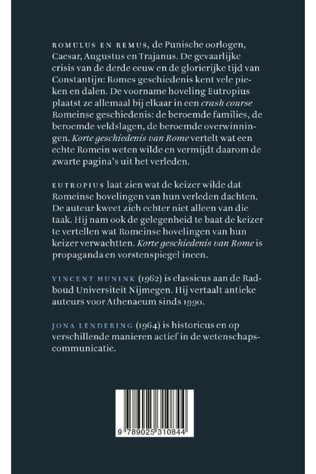 Eutropius Korte geschiedenis van Rome | wehkamp