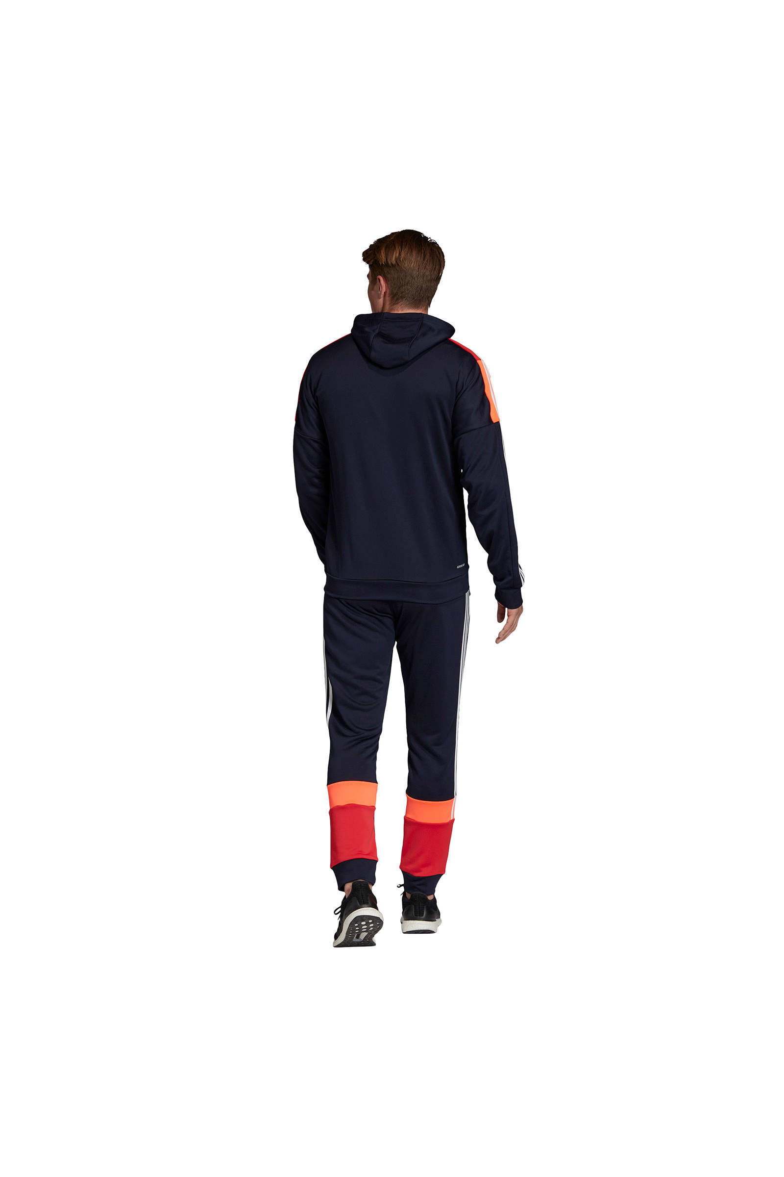 adidas Performance trainingspak donkerblauw/rood/oranje | wehkamp