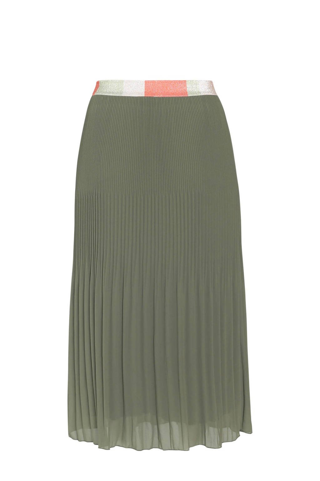 Paprika plissé rok groen | wehkamp