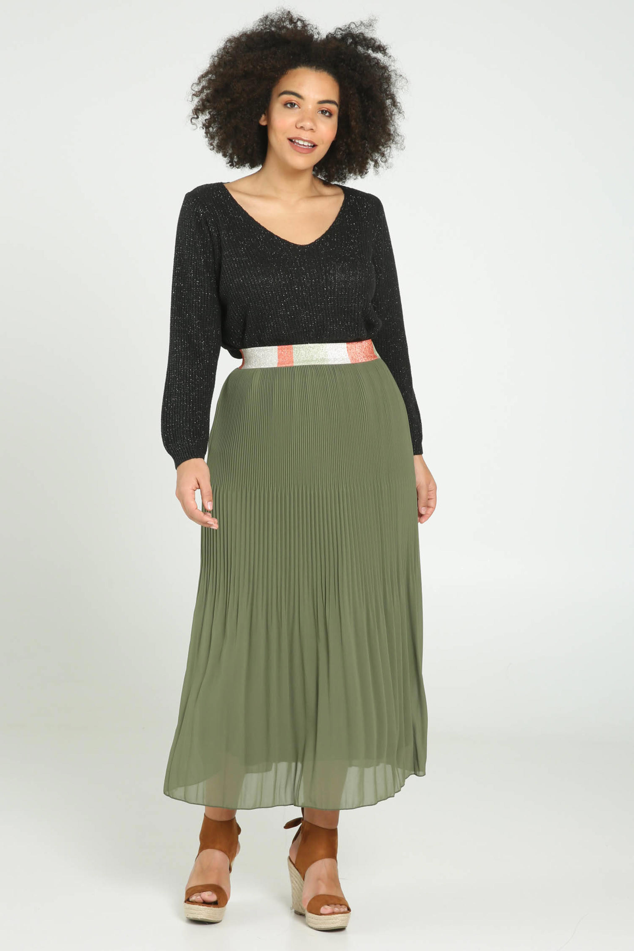 Paprika plissé rok groen kopen? | Morgen in huis | wehkamp