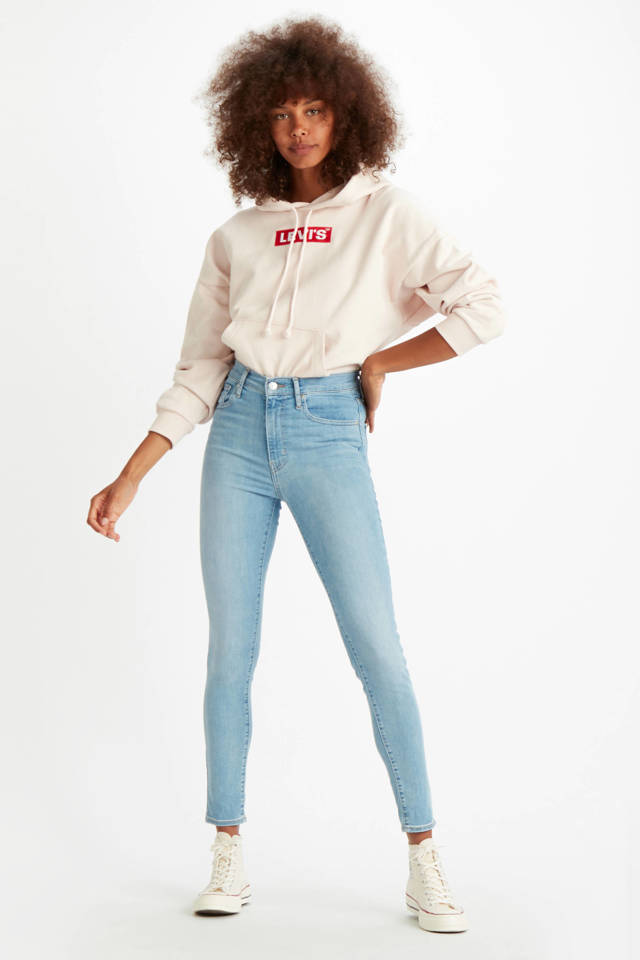 Levis Mile High Waist Super Skinny Jeans Lichtblauw Wehkamp