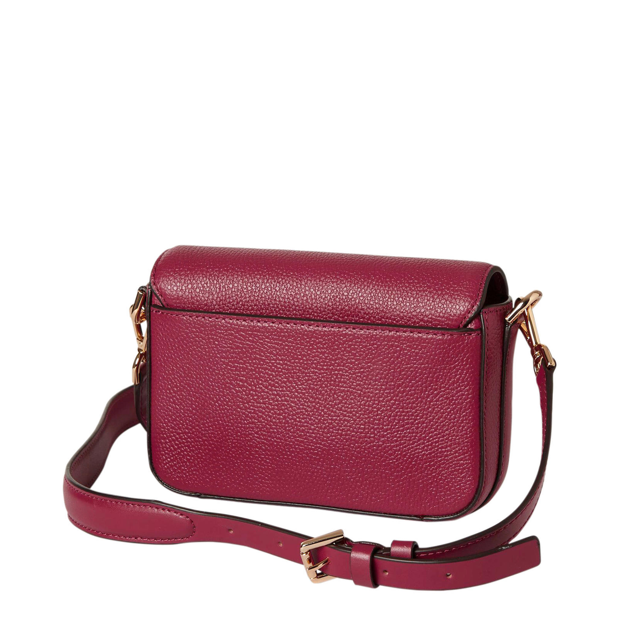 Michael Kors leren crossbody tas JET SET donker fuchsia | wehkamp