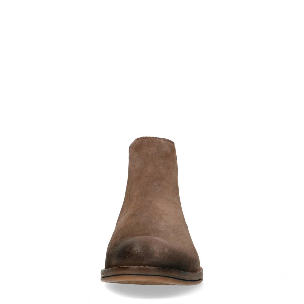 Sacha suède chelsea boots taupe | wehkamp