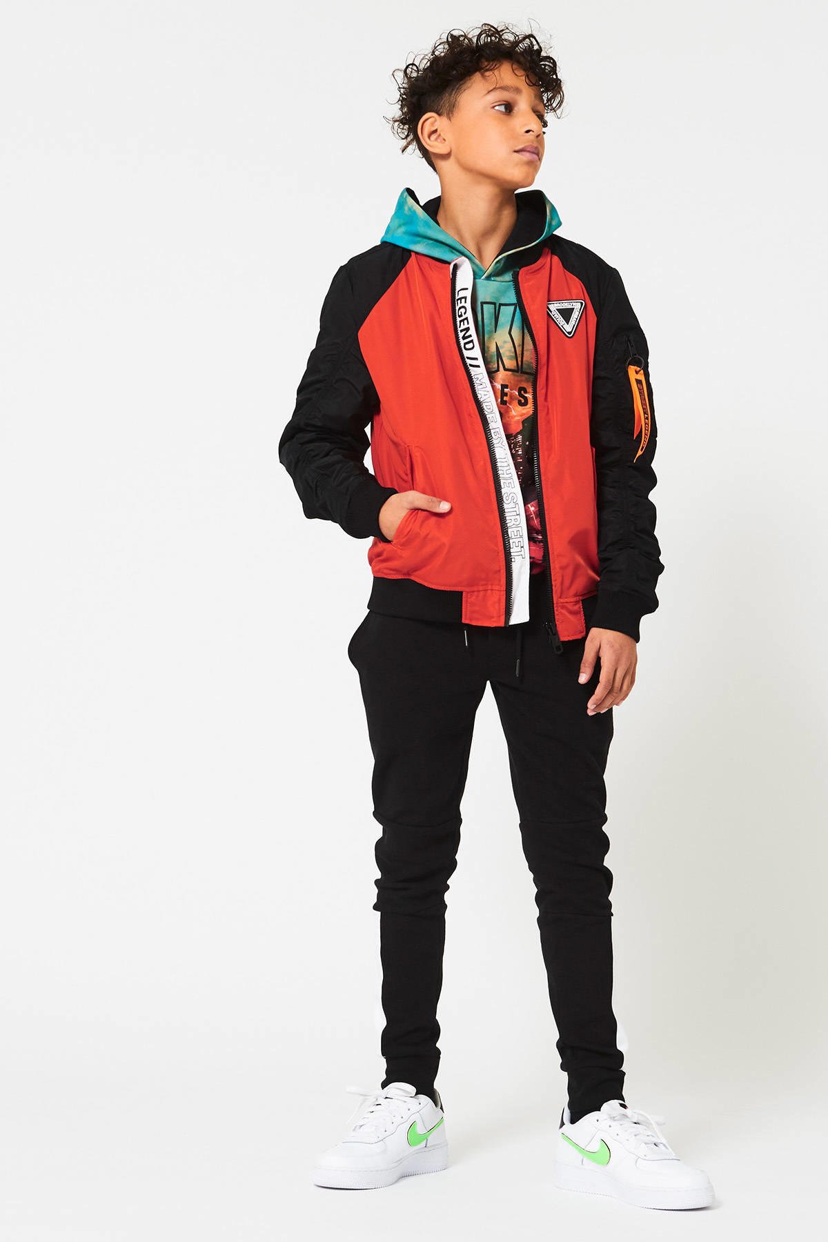 CoolCat Junior zomerjas Jim rood/zwart | wehkamp