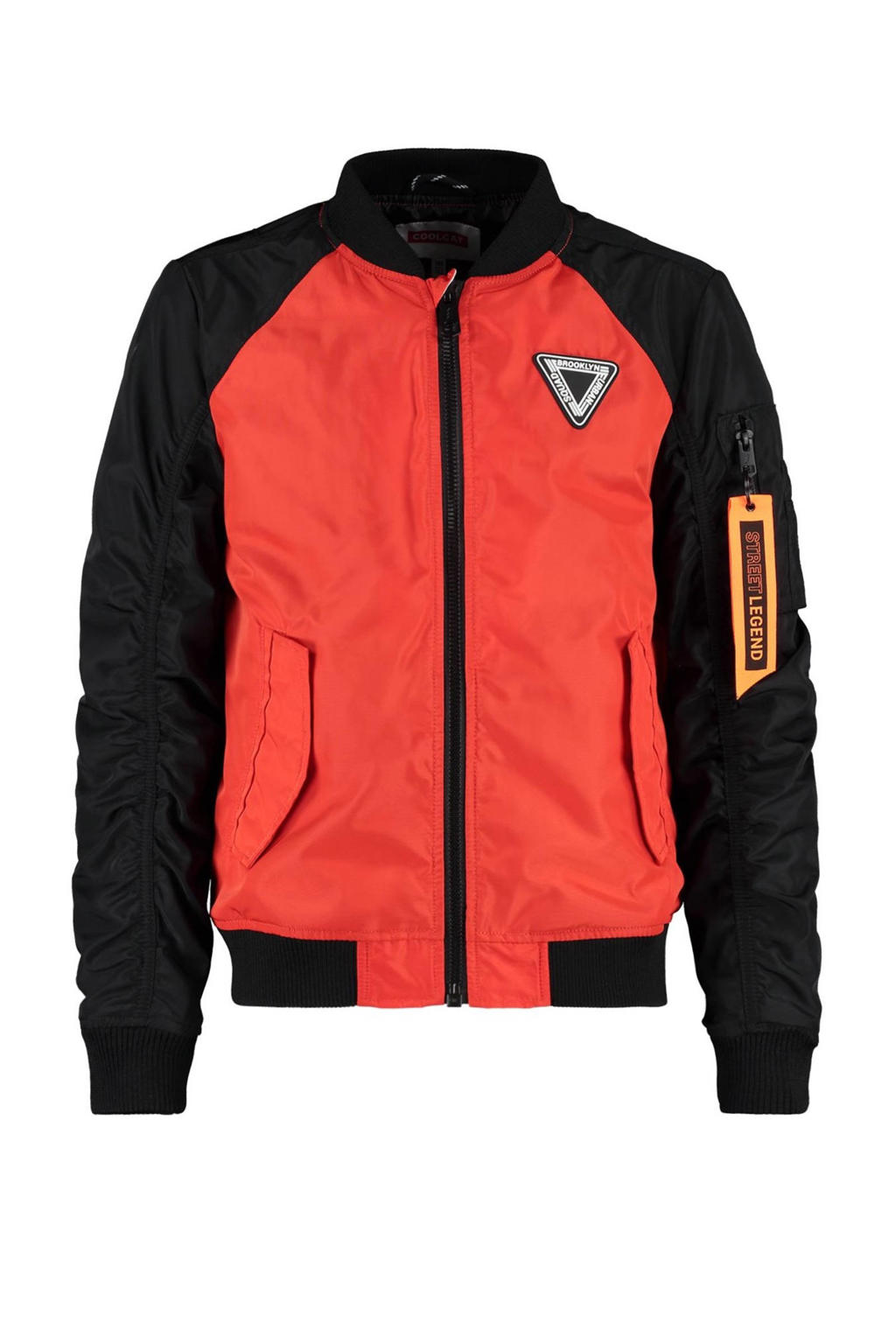 CoolCat Junior zomerjas Jim rood/zwart | wehkamp