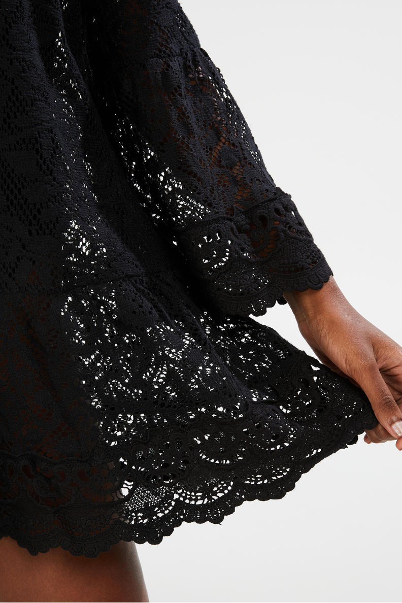 Hunkemöller off shoulder strandtuniek zwart | wehkamp