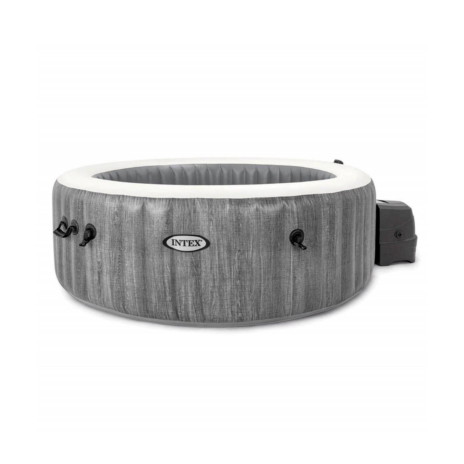 Intex PureSpa greywood deluxe jacuzzi (Ø196 cm, 4 persoons) | wehkamp