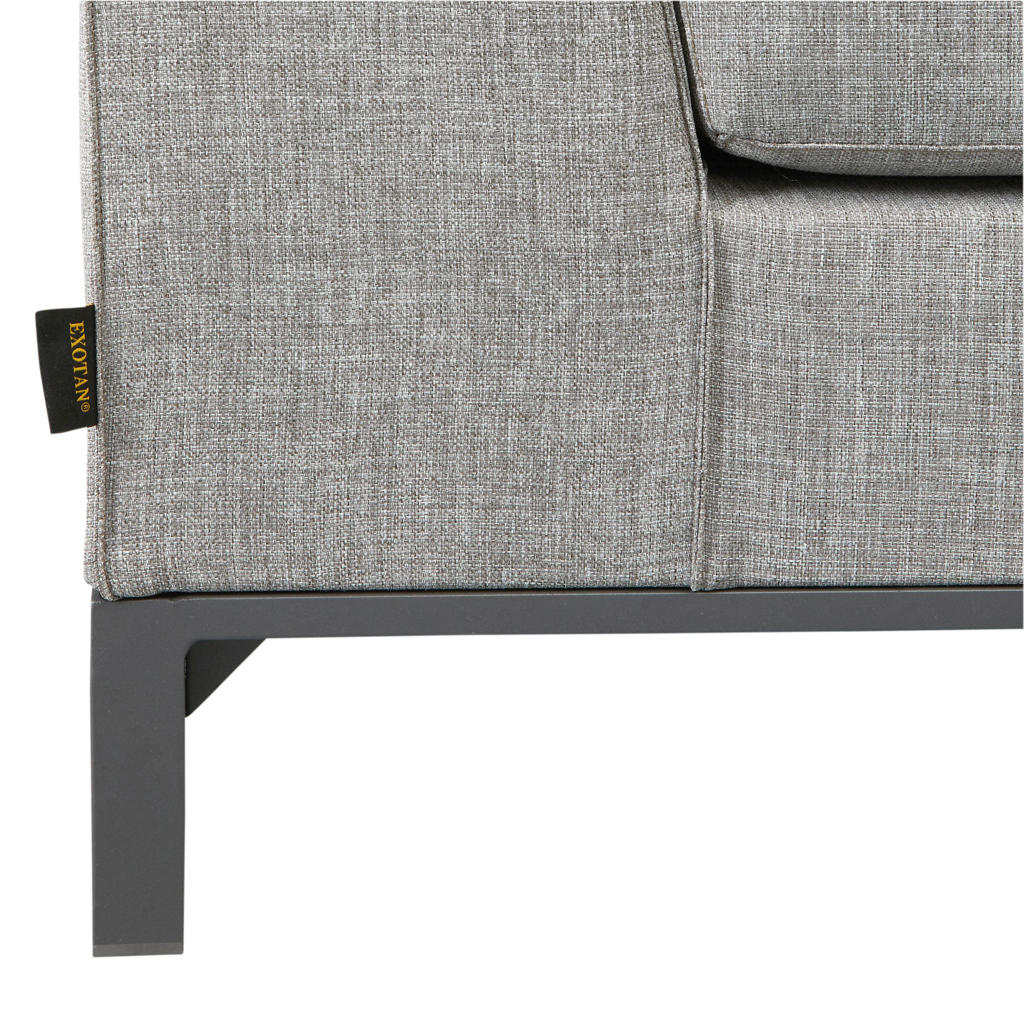 Exotan Exotan Loungeset Rechts Sicilië - Aluminium - Grijs - 60x262x246 ...