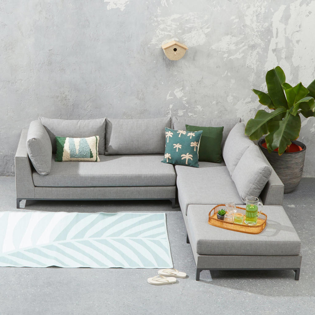 Exotan Exotan Loungeset Rechts Sicilië - Aluminium - Grijs - 60x262x246 ...