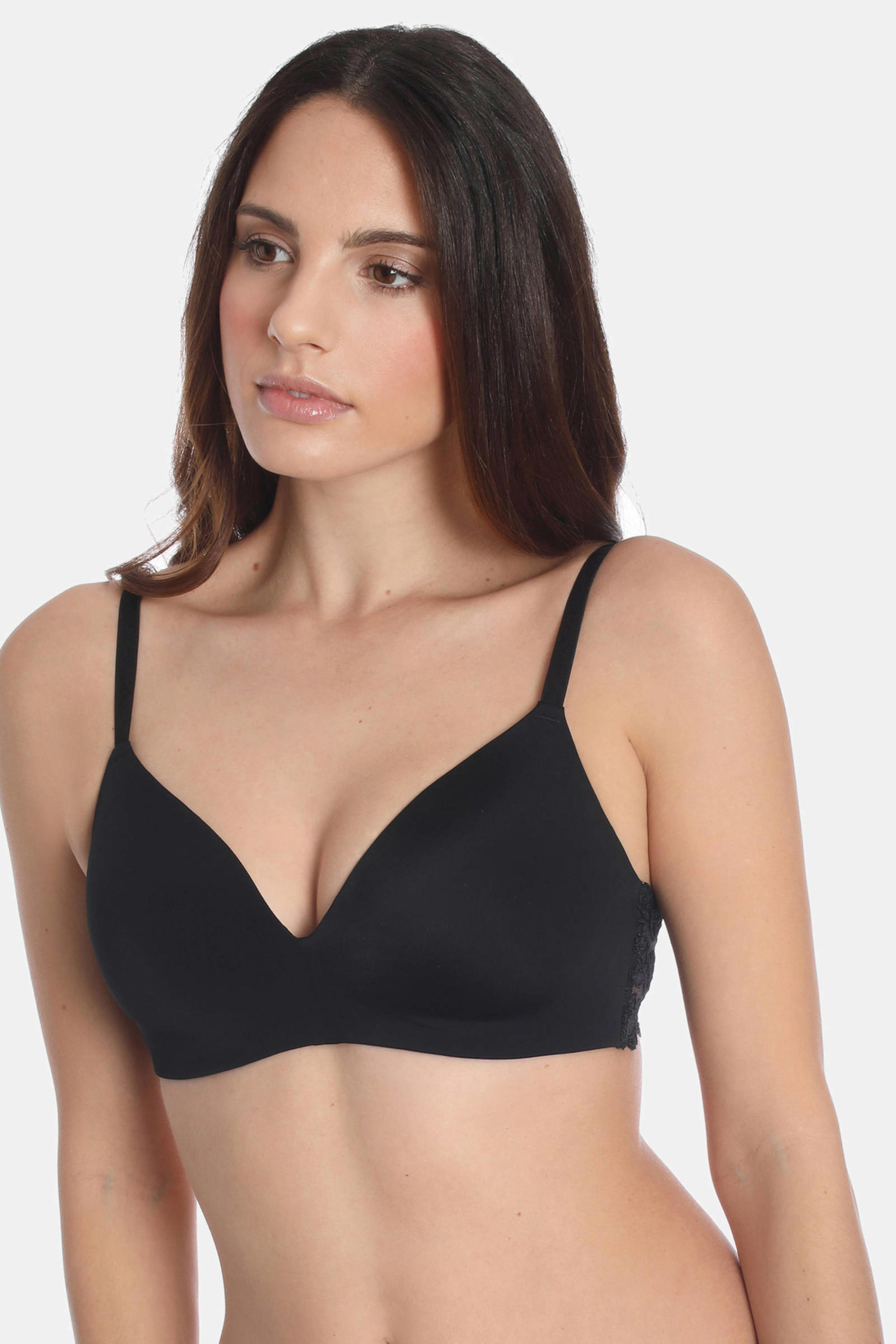 Sassa Mode voorgevormde bh zonder beugel Classic Lace zwart | wehkamp
