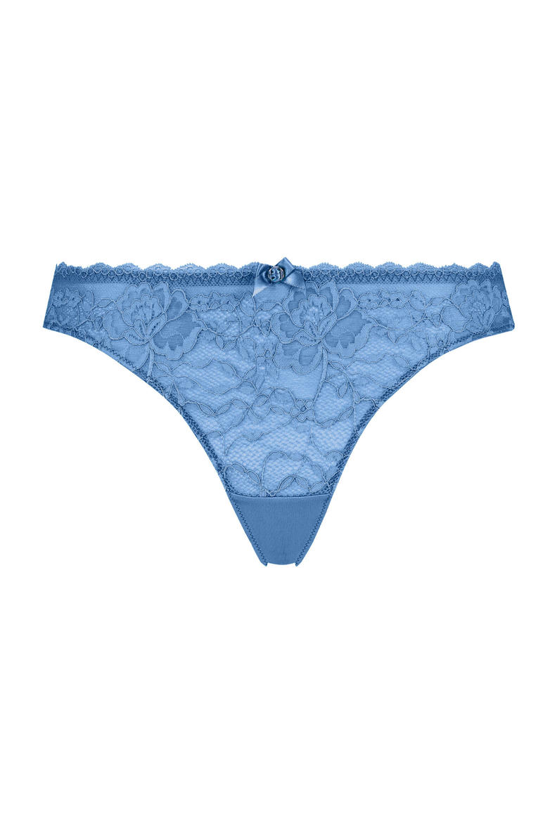 Hunkemöller string Maya blauw | wehkamp