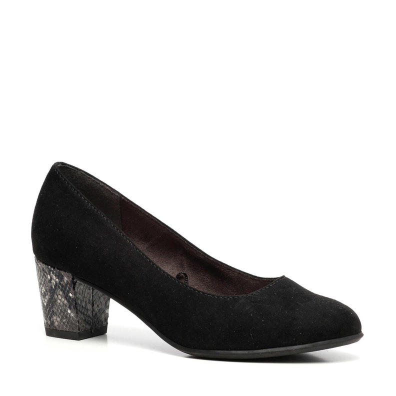 Softline pumps zwart/slangenprint | wehkamp
