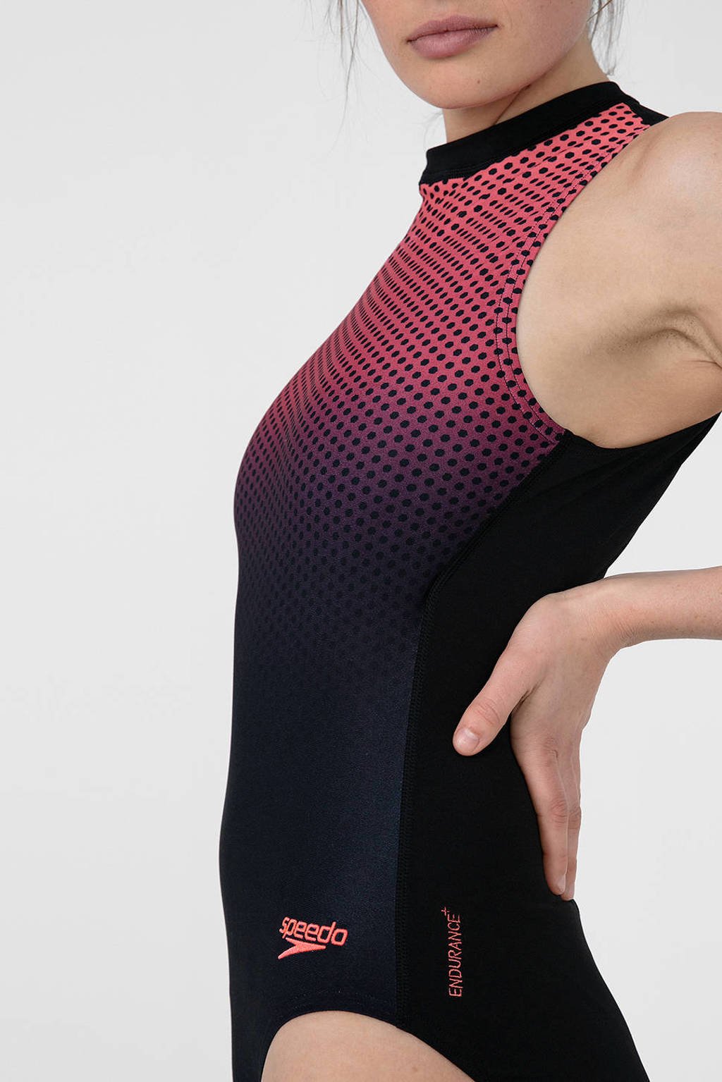 Speedo endurance+ sportbadpak Hydrasuit zwart/rood | wehkamp