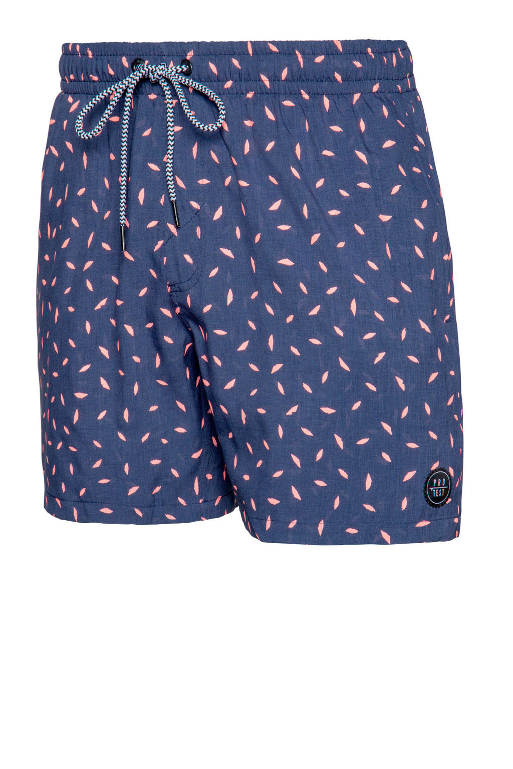 Protest zwemshort Rafael met all over print blauw | wehkamp