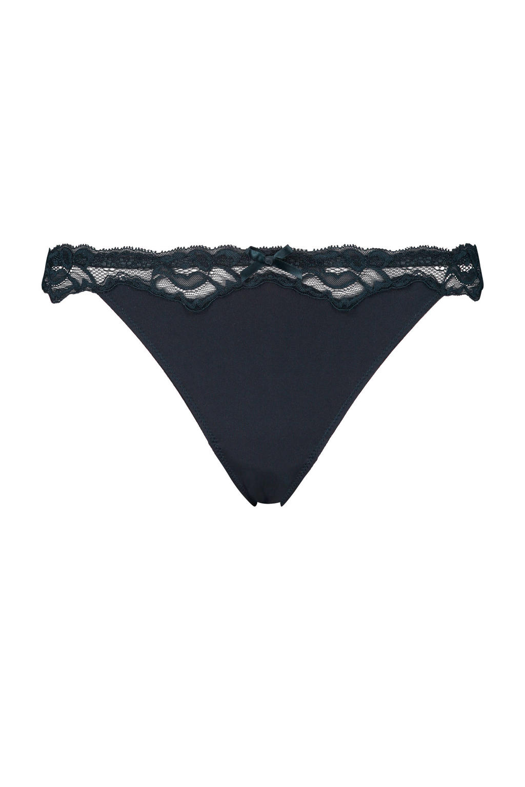 Hunkemöller string Secret Lace blauw | wehkamp