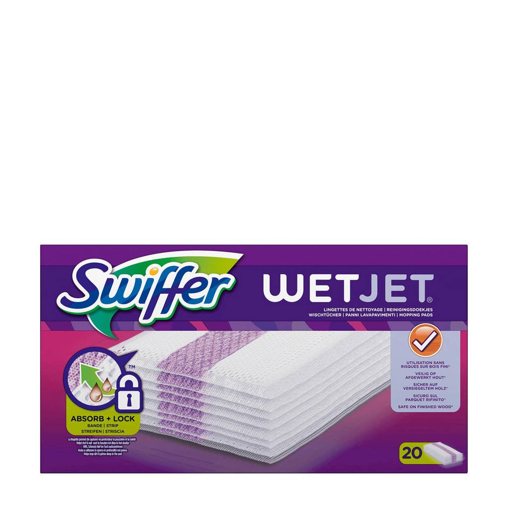 Swiffer WetJet Dweilsysteem Navulling Reinigingsdoekjes - 4x20 stuks | wehkamp
