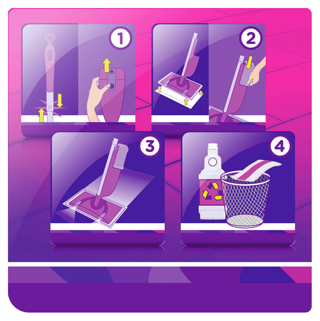 Swiffer WetJet Dweilsysteem Navulling Reinigingsdoekjes - 4x20 stuks | wehkamp