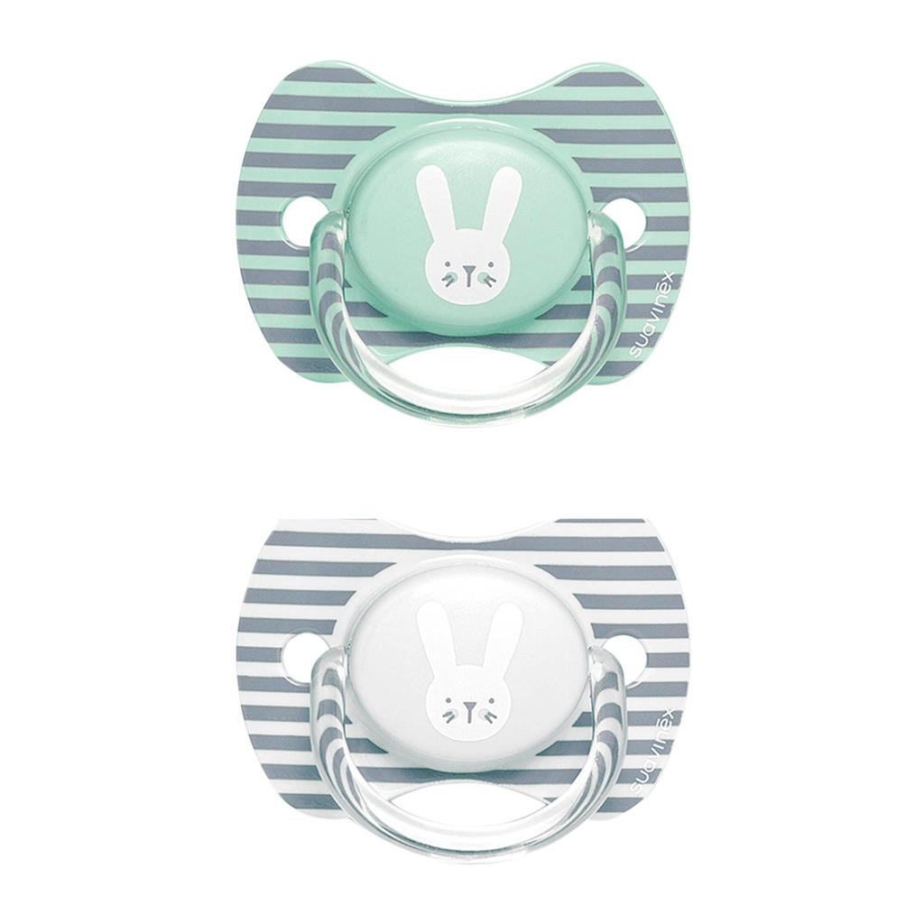 Suavinex Hygge fopspeen silicone Physio 6-18 mnd - set van 2 Rabbits ...