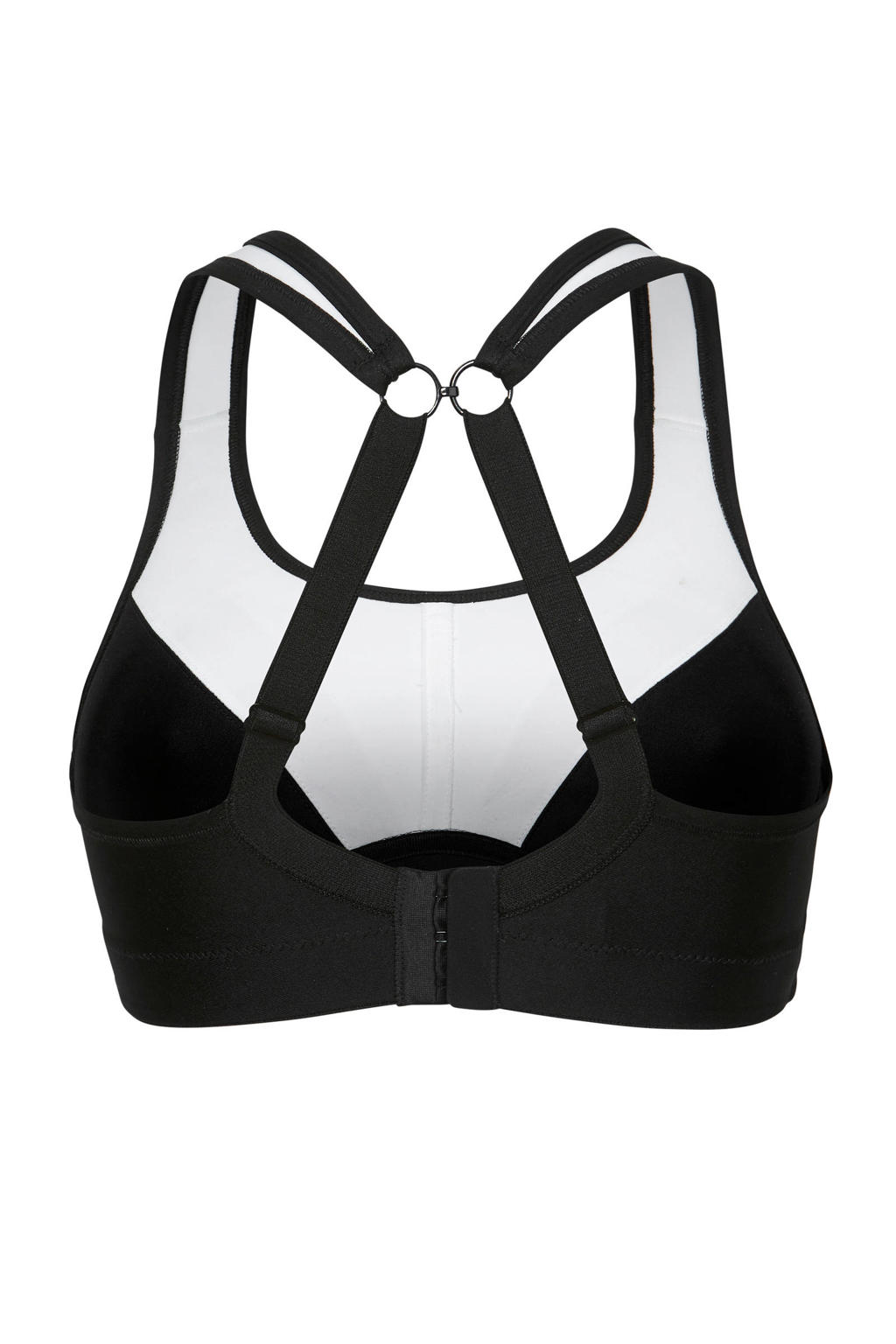 Swegmark level 4 sportbh Sporty zwart/wit/beige | wehkamp
