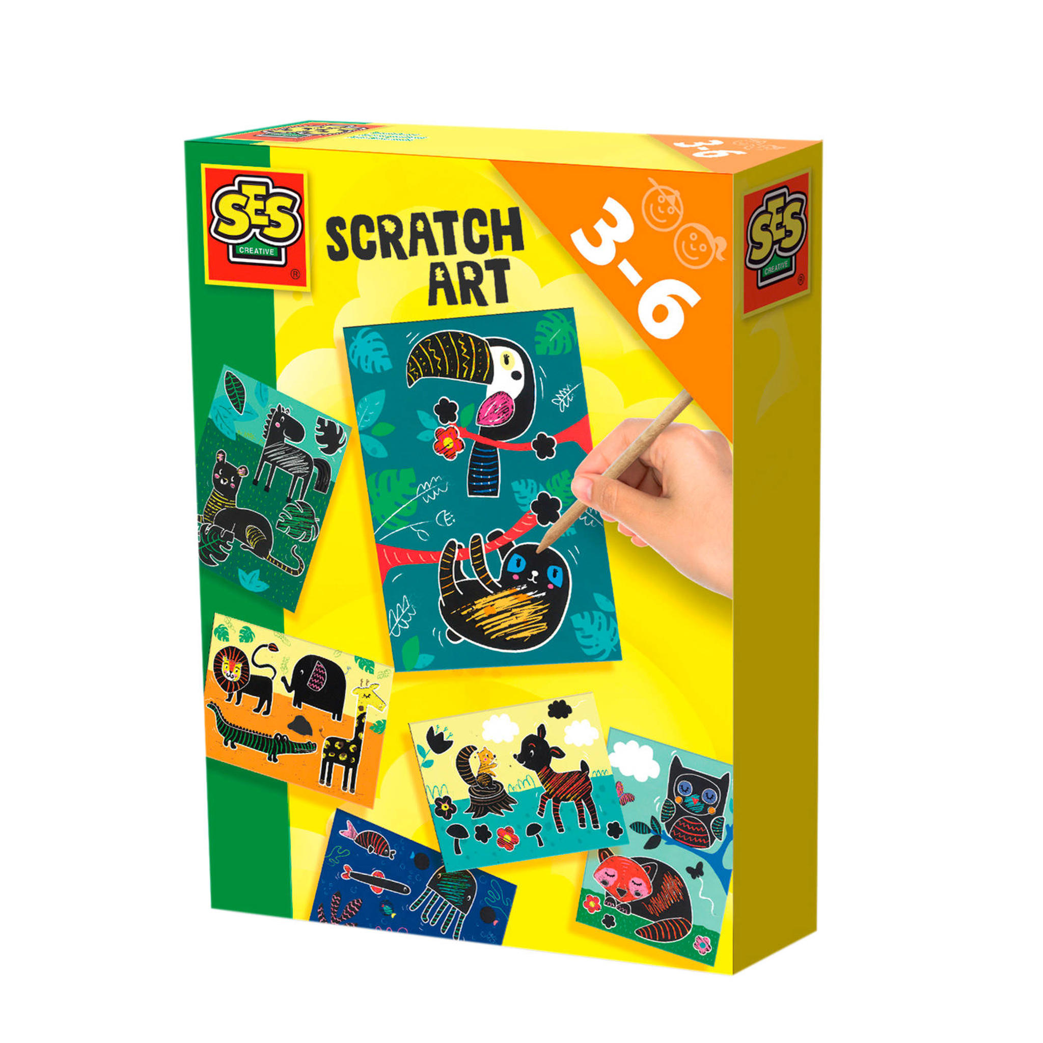SES Scratch art dieren | wehkamp