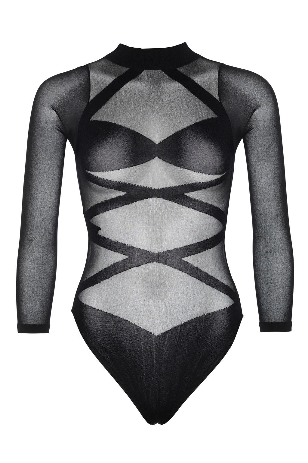 Leg Avenue stringbody met kousen zwart | wehkamp