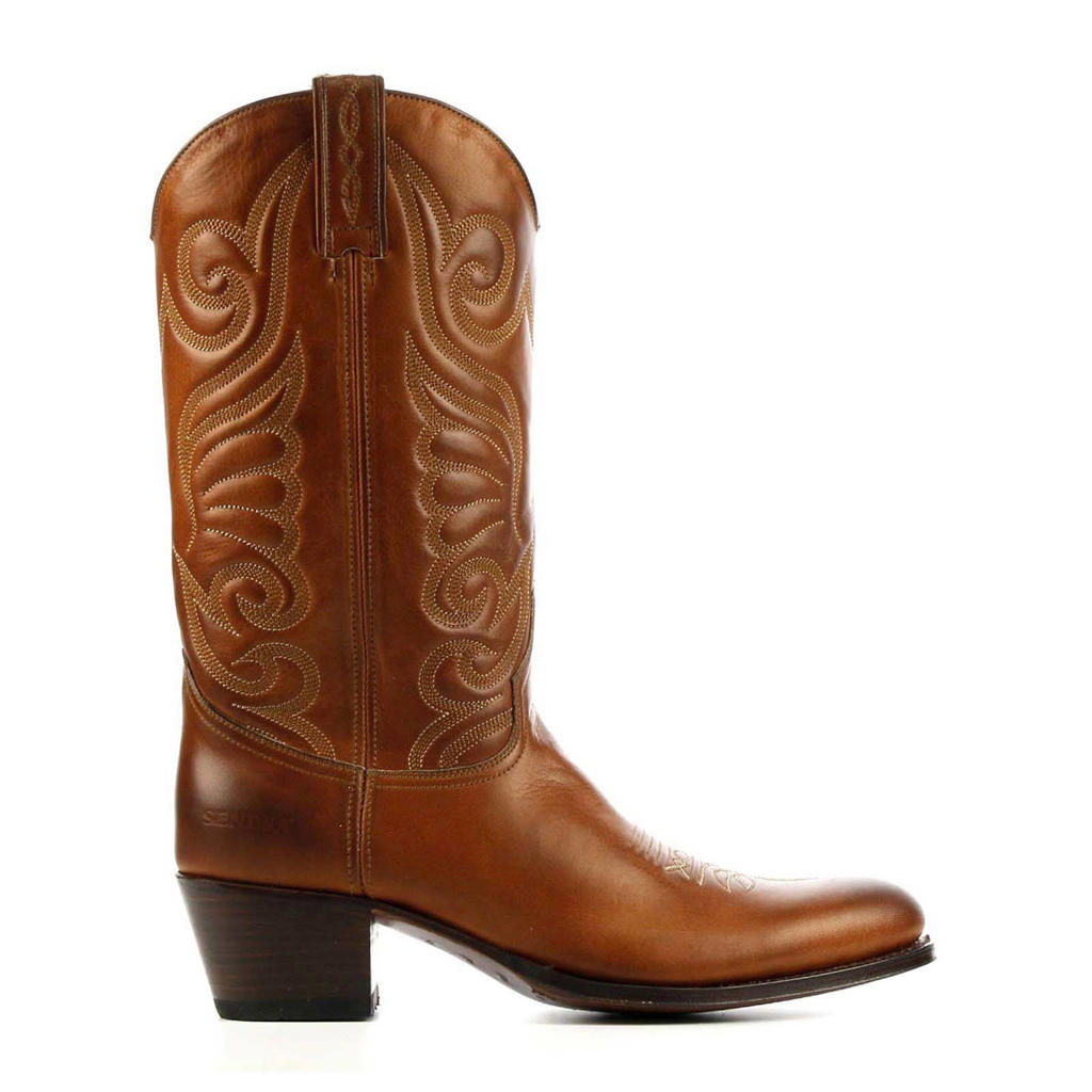 Sendra 11627 leren cowboylaarzen cognac | wehkamp
