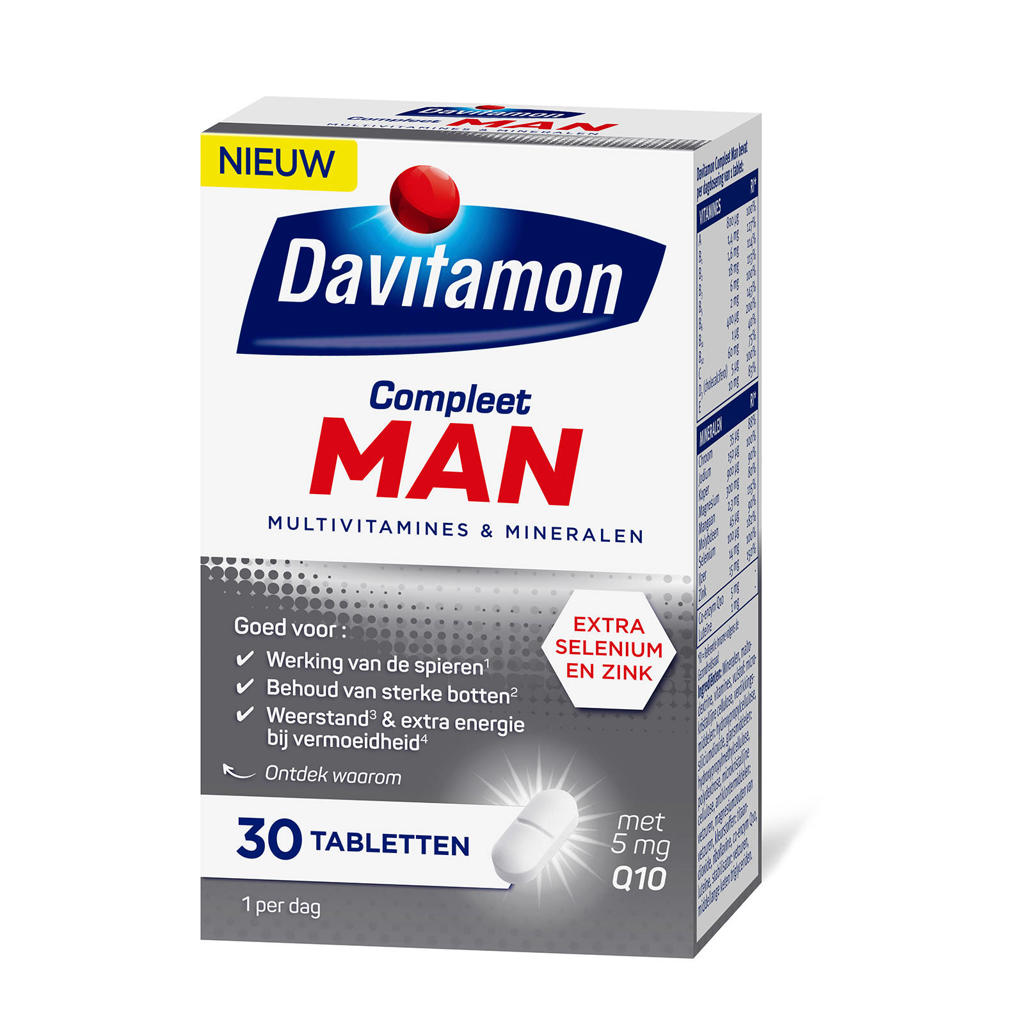 Davitamon Compleet Man multivitaminen - 30 tabletten | wehkamp