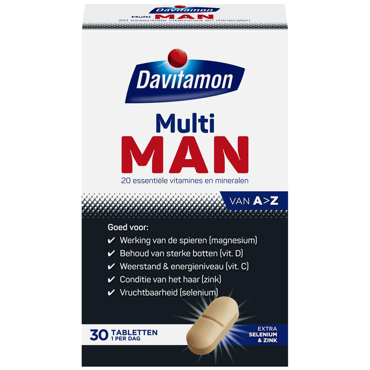 Davitamon Multi Man tabletten - 30 stuks | wehkamp